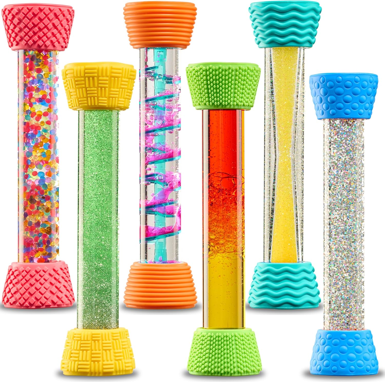 Special Supplies Liquid Motion Bubbler Toy Cool Tubes 6-Pack Colorful