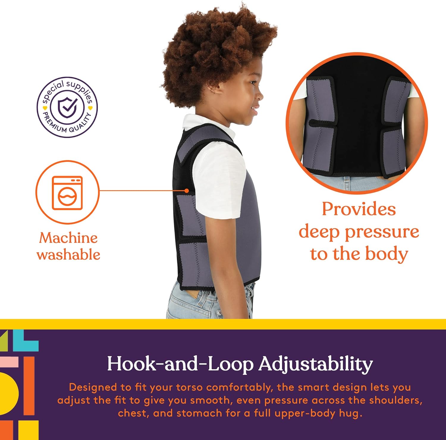 Deep Pressure Sensory Compression Vest – Special Supplies