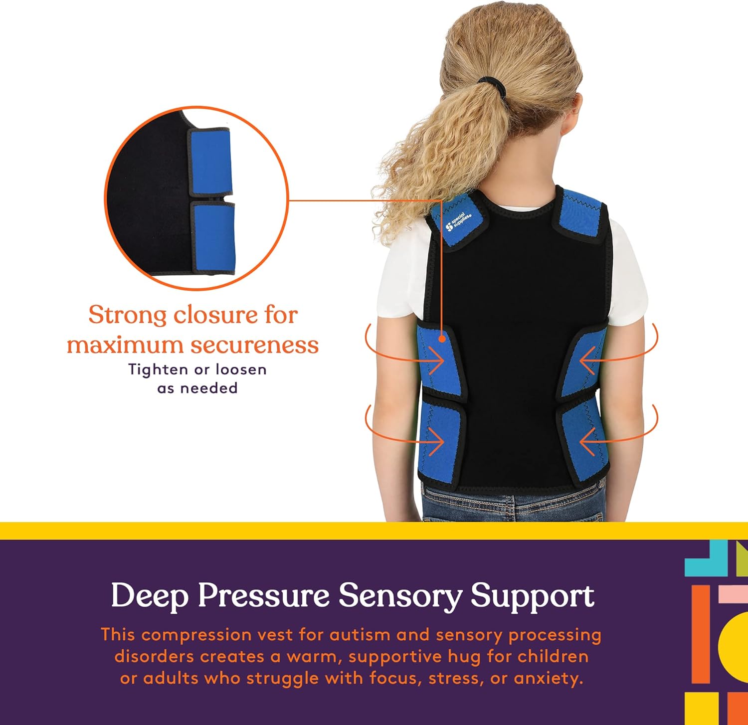 Deep Pressure Sensory Compression Vest – Special Supplies