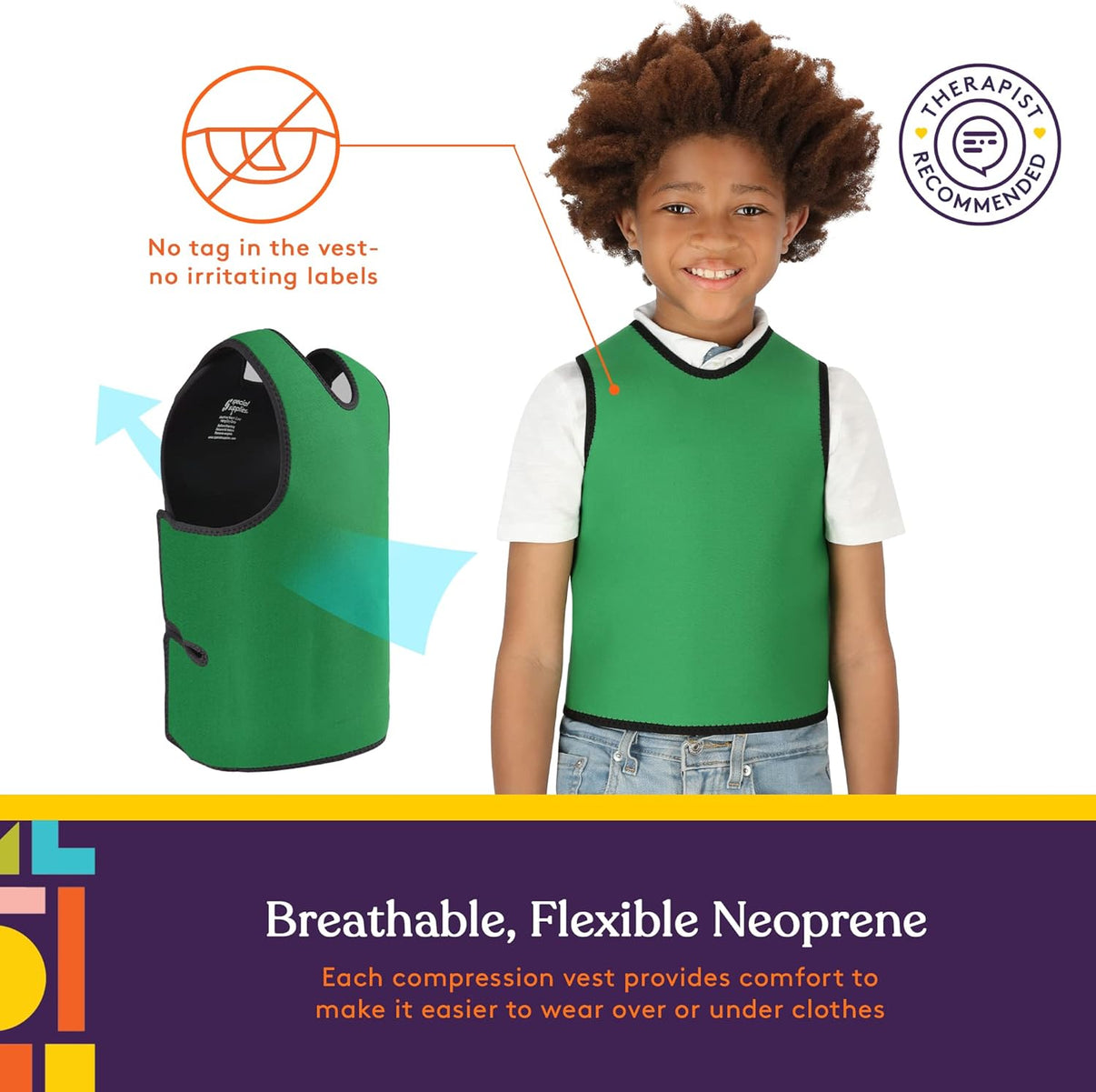 Deep Pressure Sensory Compression Vest – Special Supplies