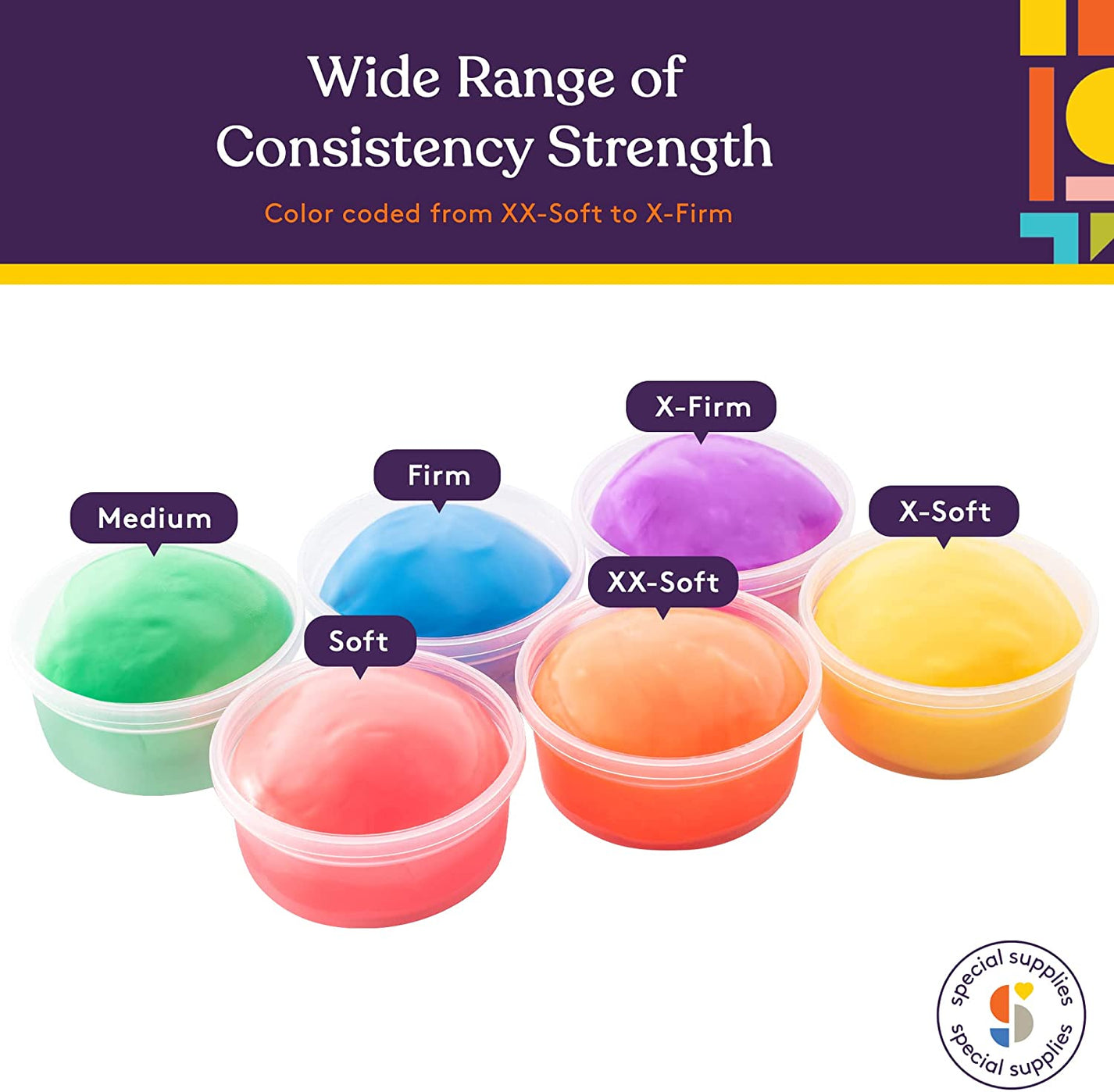 Therapy Putty (Primary Colors): 6 Pack – Special Supplies
