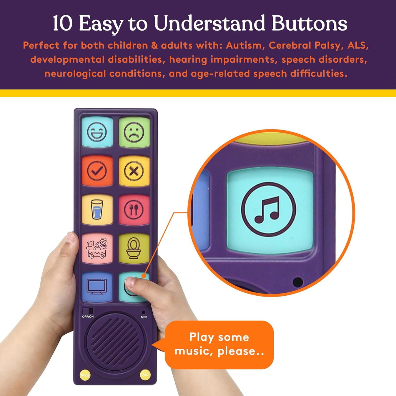 AAC Communication Device Speech Therapy, Talker Buddy Communication De ...