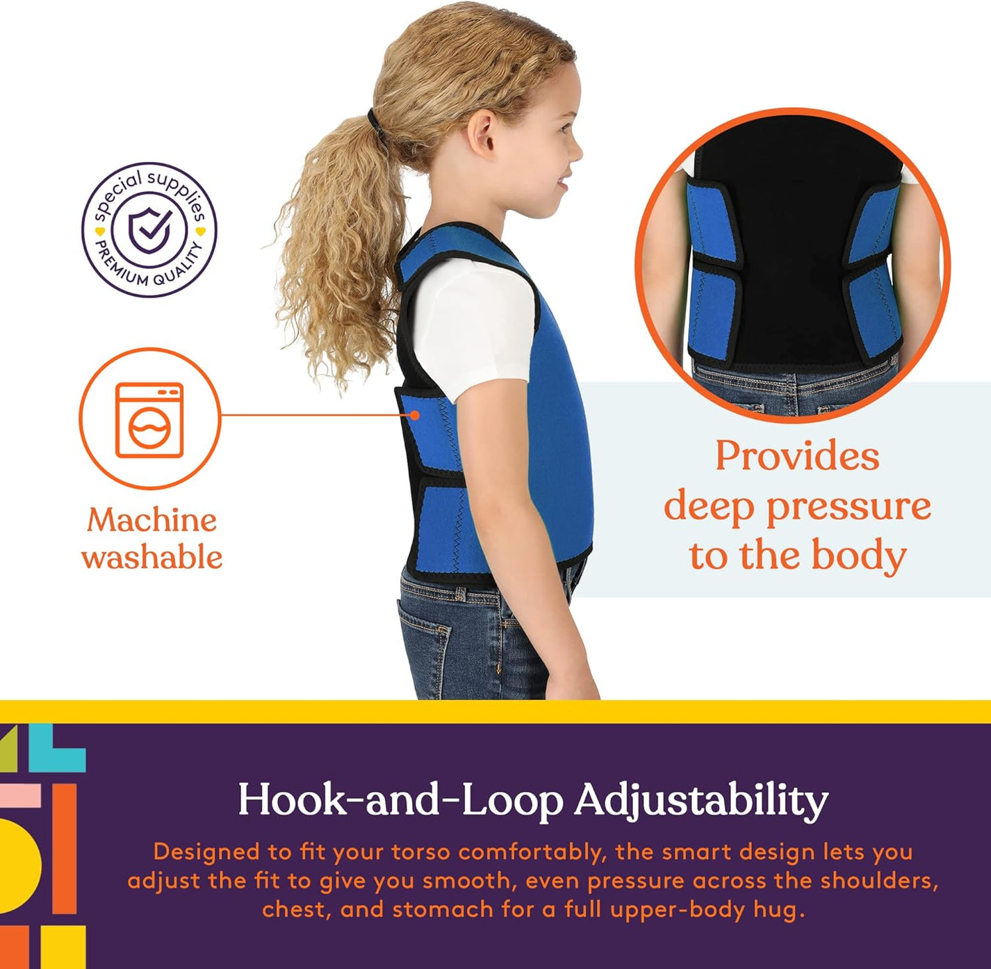 Deep Pressure Sensory Compression Vest – Special Supplies