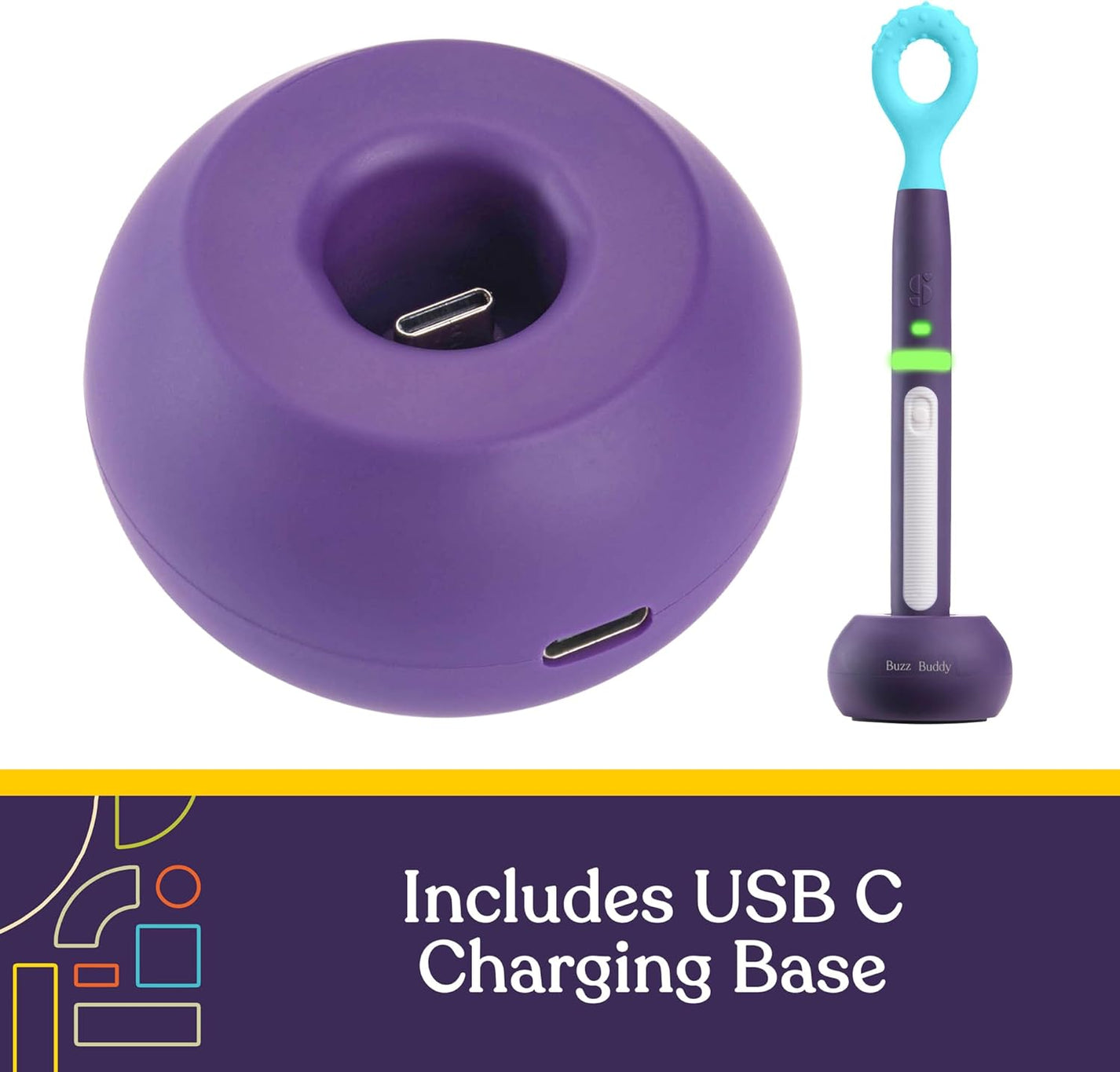 BUZZ BUDDY™ Rechargeable Oral Stimulation Kit (12 Tips Included ...