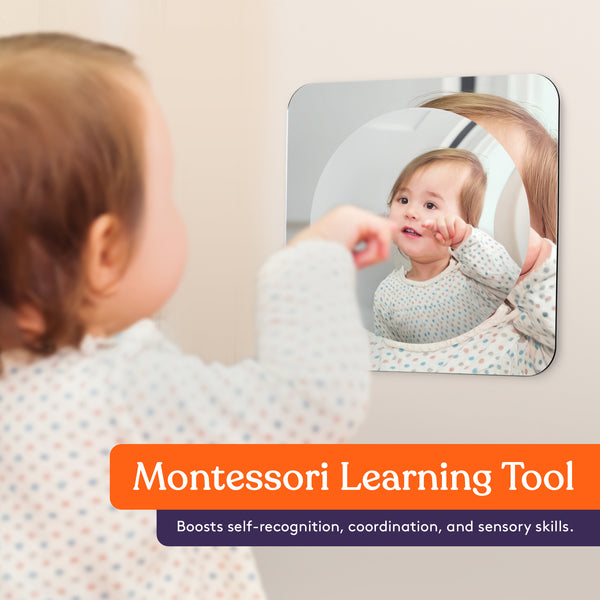 Special Supplies Sensory Bubble Wall Mirror - Interactive Acrylic Mirr