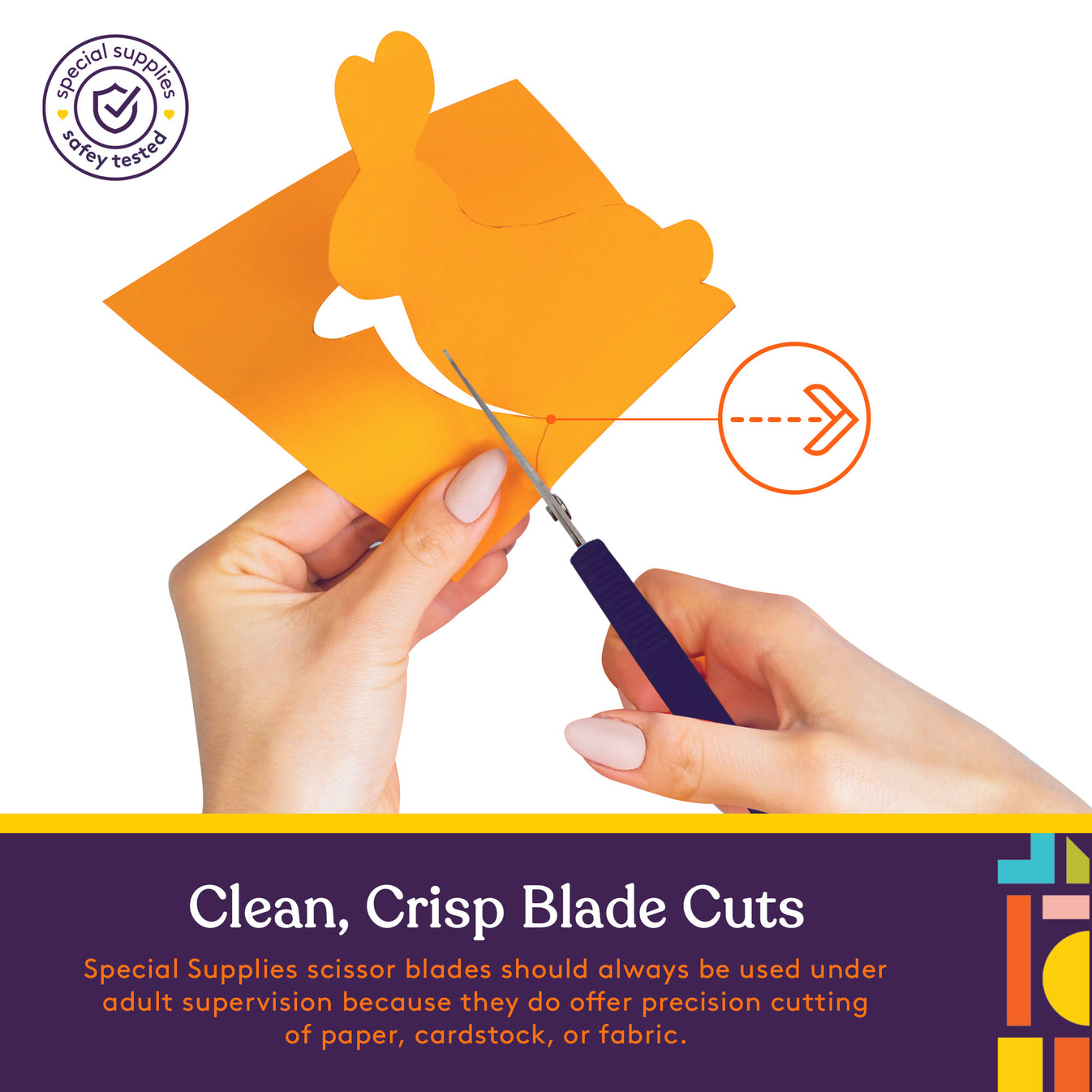 Large Loop Scissors 8" (3-Pack) – Special Supplies