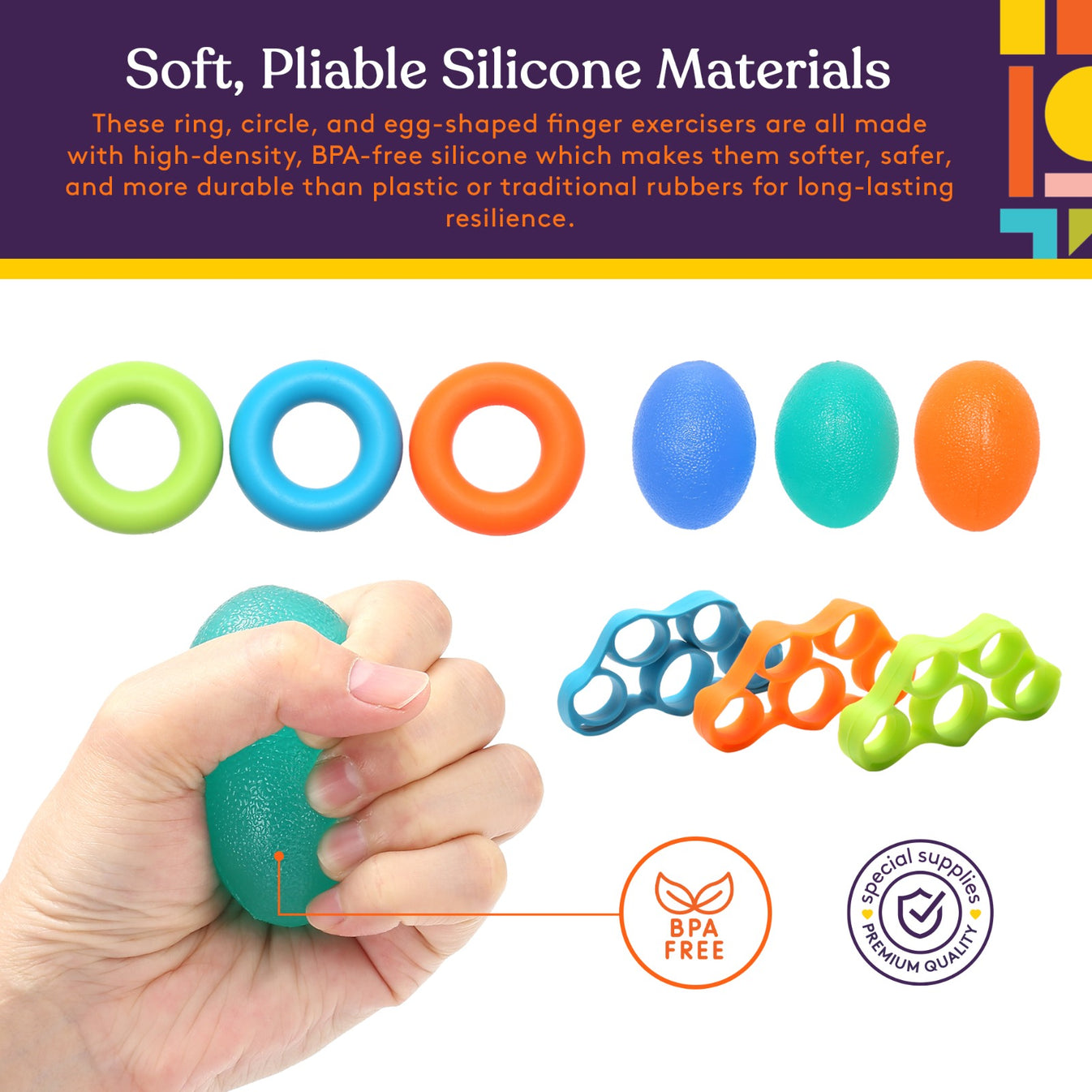 15-Piece Hand Therapy Kit – Special Supplies