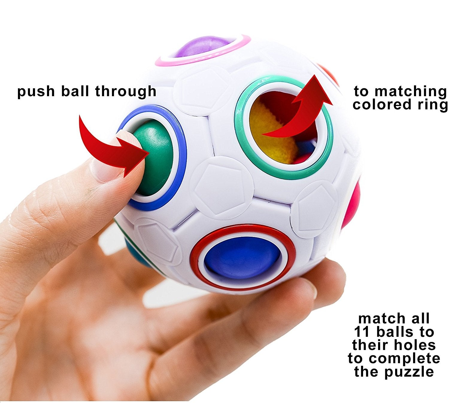 Challenging Puzzle Speed Cube Ball, Matching Colors Game, Fun Fidget T ...