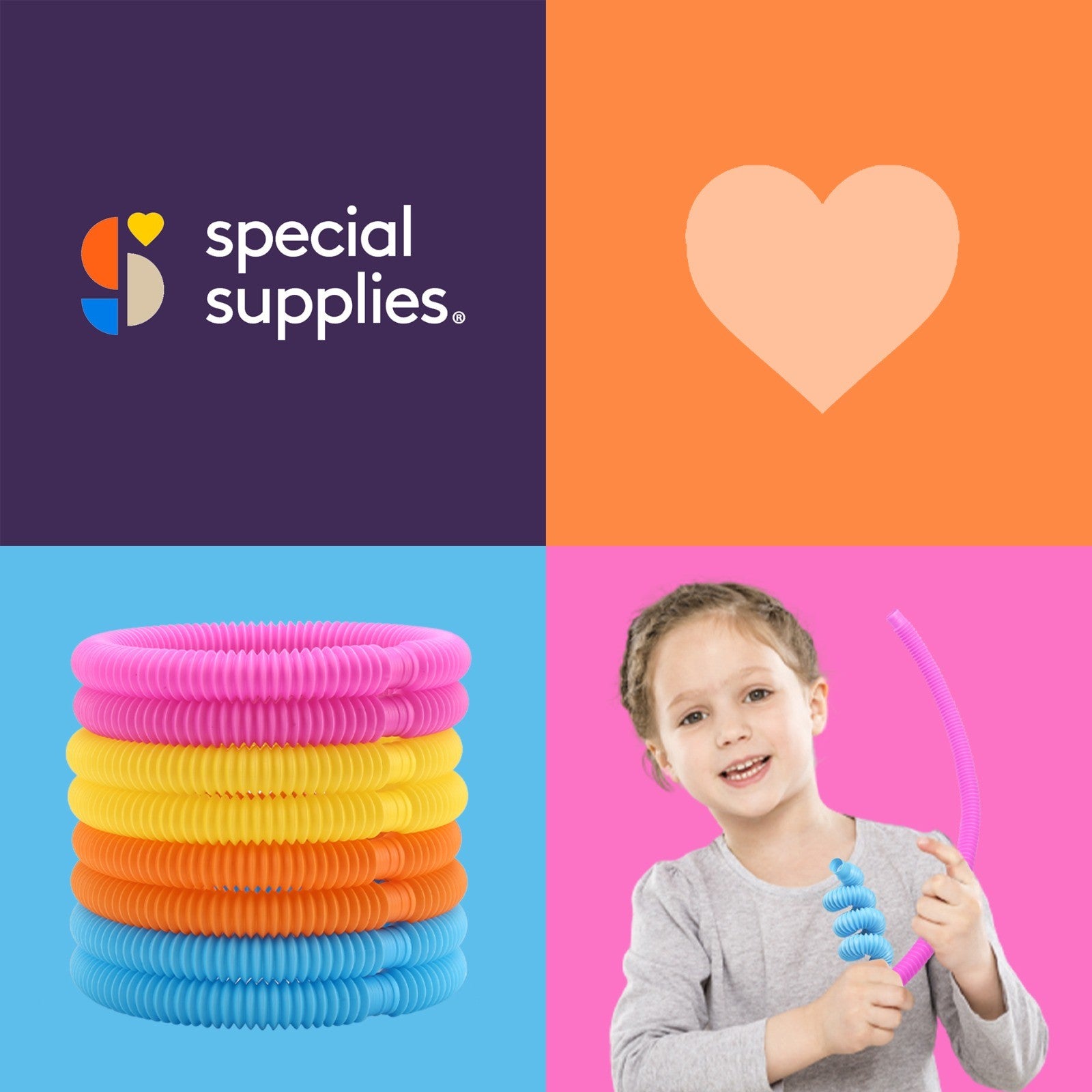 Pop Tubes (Multi-Color): 8 Pack – Special Supplies